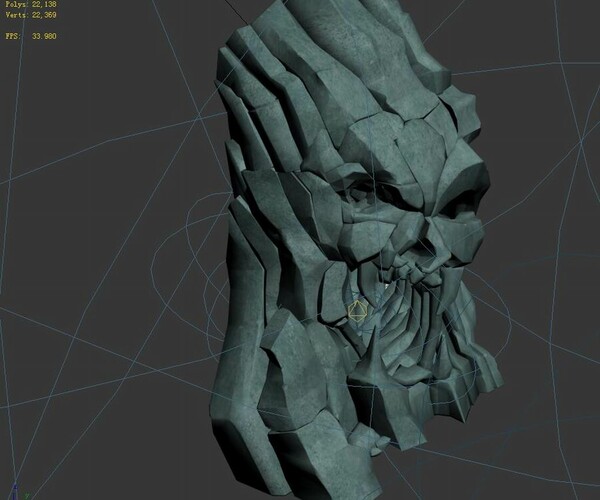 ArtStation - Seabed Stone - Stone Skullhead | Game Assets
