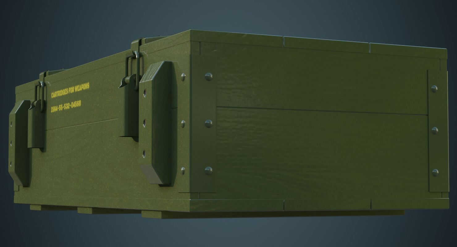 ArtStation - Ammunition Box 2A | Game Assets