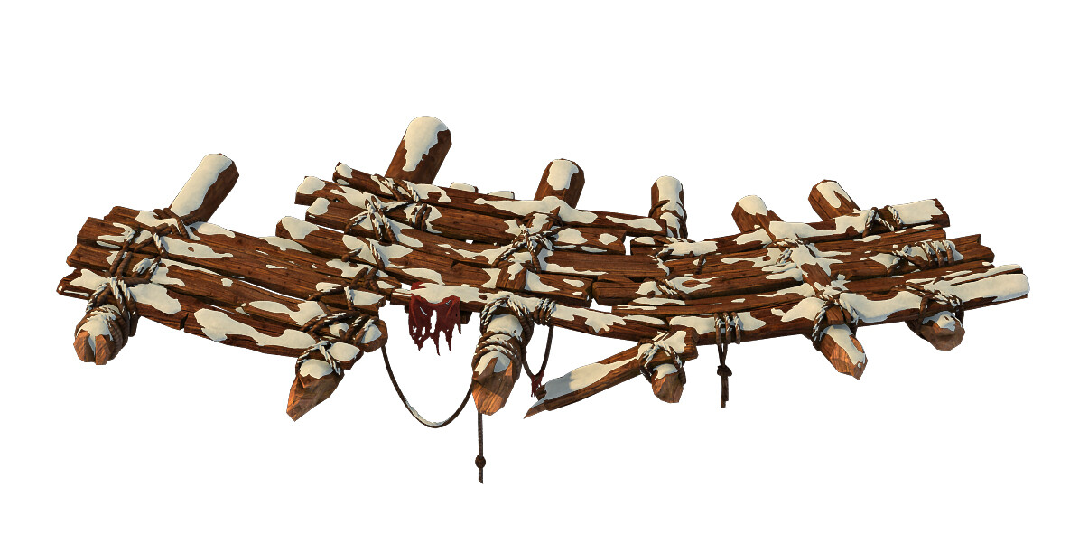 ArtStation - Huashan Mountain Road - Ice and Snow Suspension Bridge ...