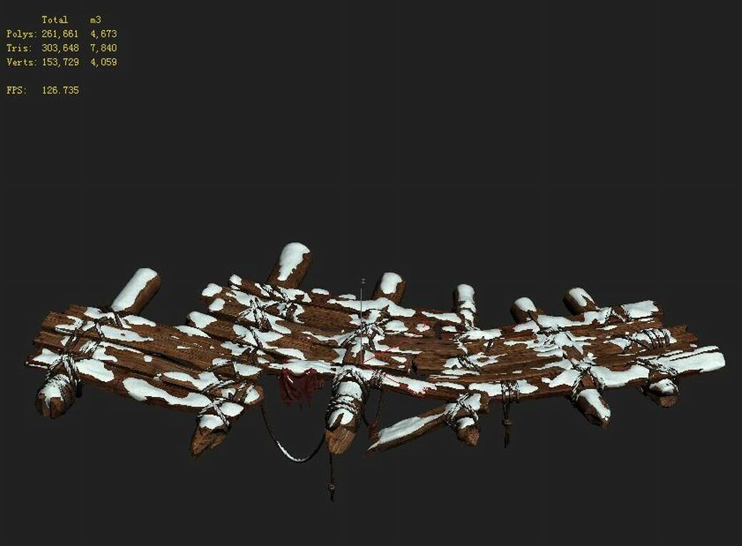 ArtStation - Huashan Mountain Road - Ice and Snow Suspension Bridge ...