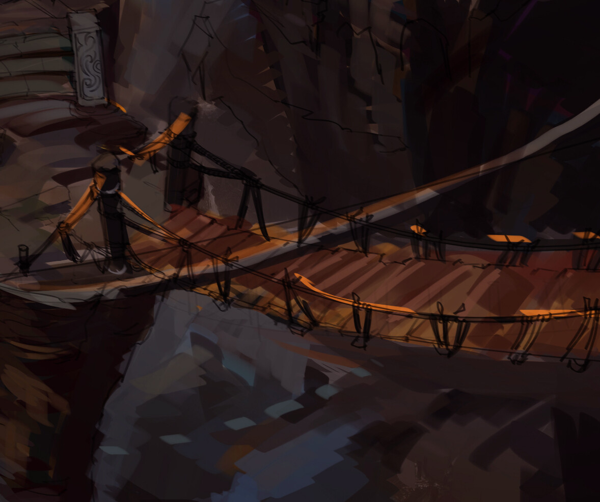 ArtStation - Huashan Mountain Road - Ice and Snow Bridge 03 | Game Assets