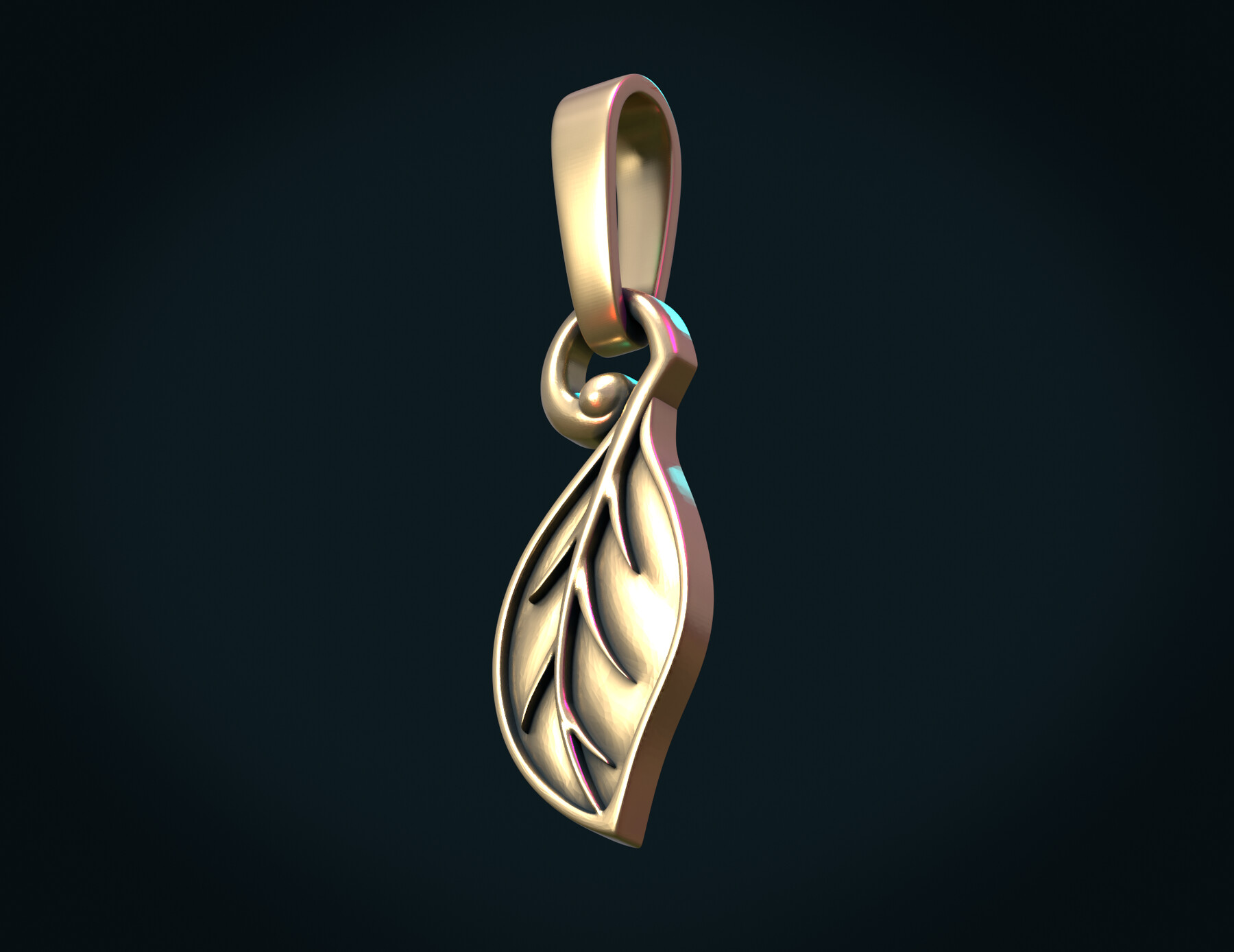 ArtStation - Leaf pendant | Resources
