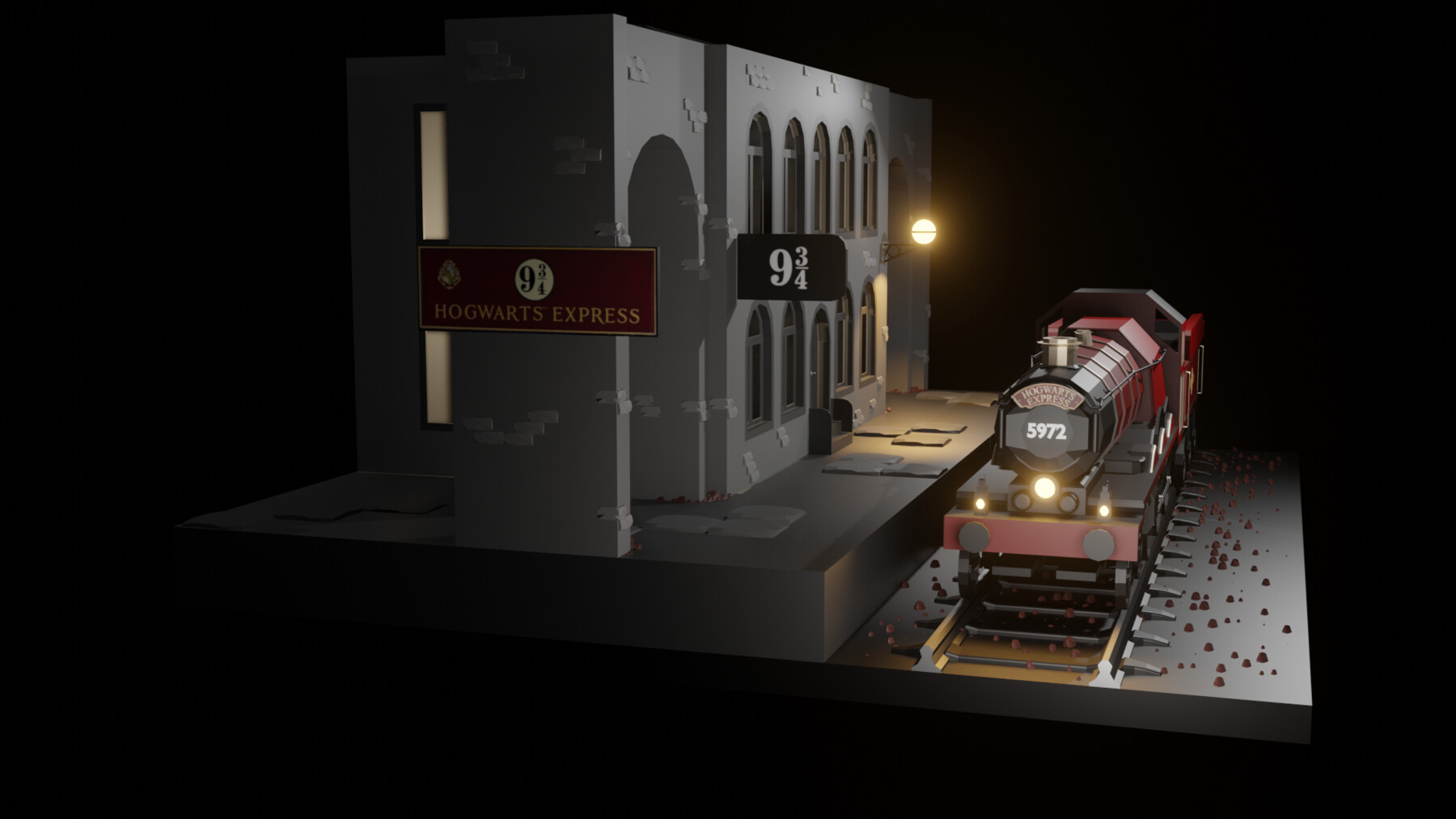 ArtStation - Hogwarts Express - Station | Resources