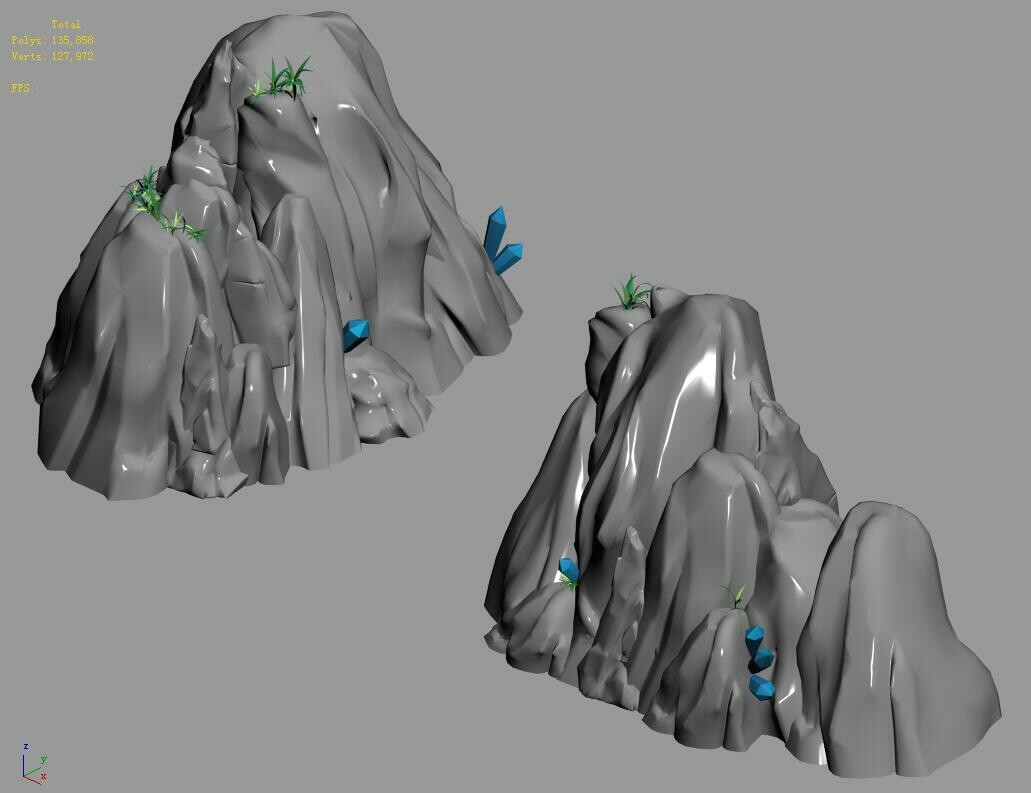 ArtStation - Cartoon Sky City - Fake Terrain 01 | Game Assets