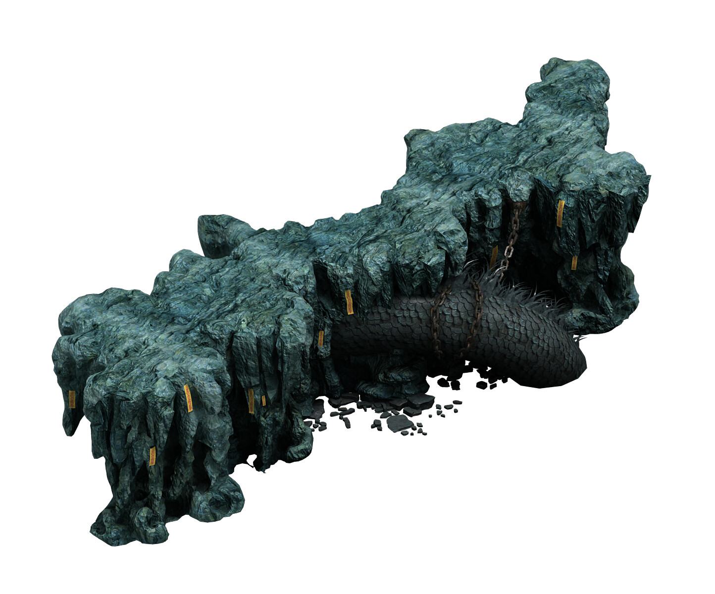 ArtStation - Trapped Dragon Cave - Mountain 04 | Game Assets