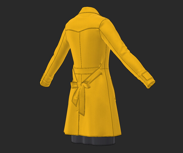ArtStation - Women's coat #1 / Marvelous Designer / Clo 3D project ...