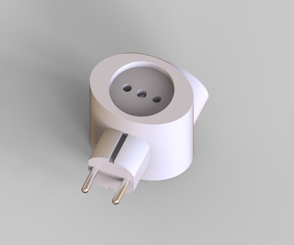ArtStation - triple plug socket adapter | Resources