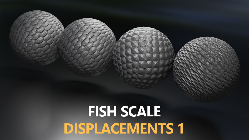 ArtStation - Fish Scale Displacements 1 | Resources