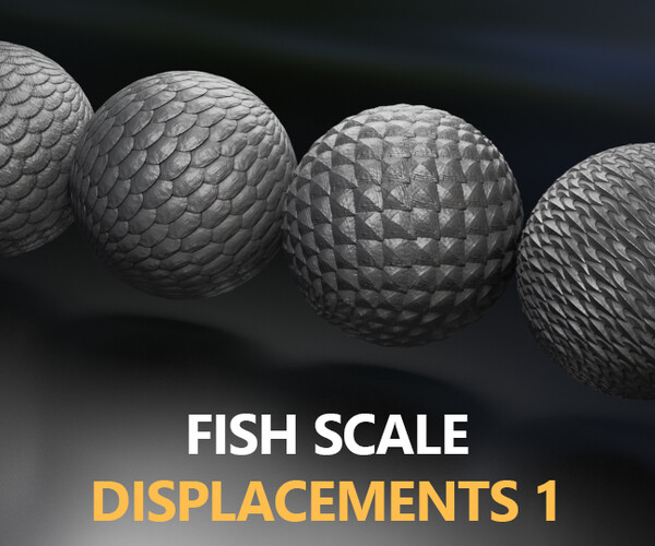 ArtStation - Fish Scale Displacements 1 | Resources