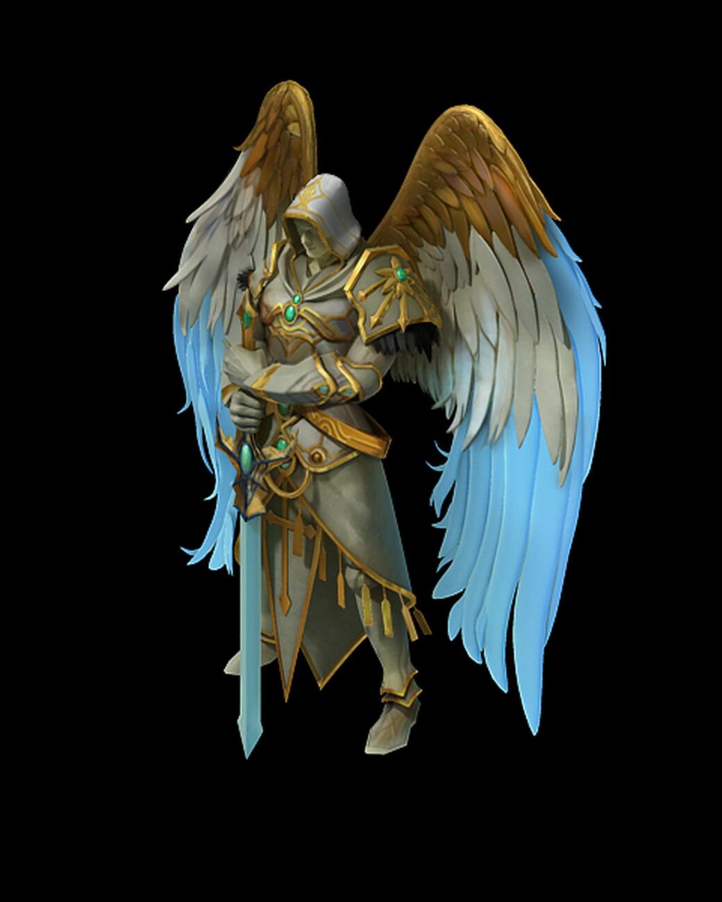 ArtStation - Seven angels altar - stone statue 01 | Game Assets