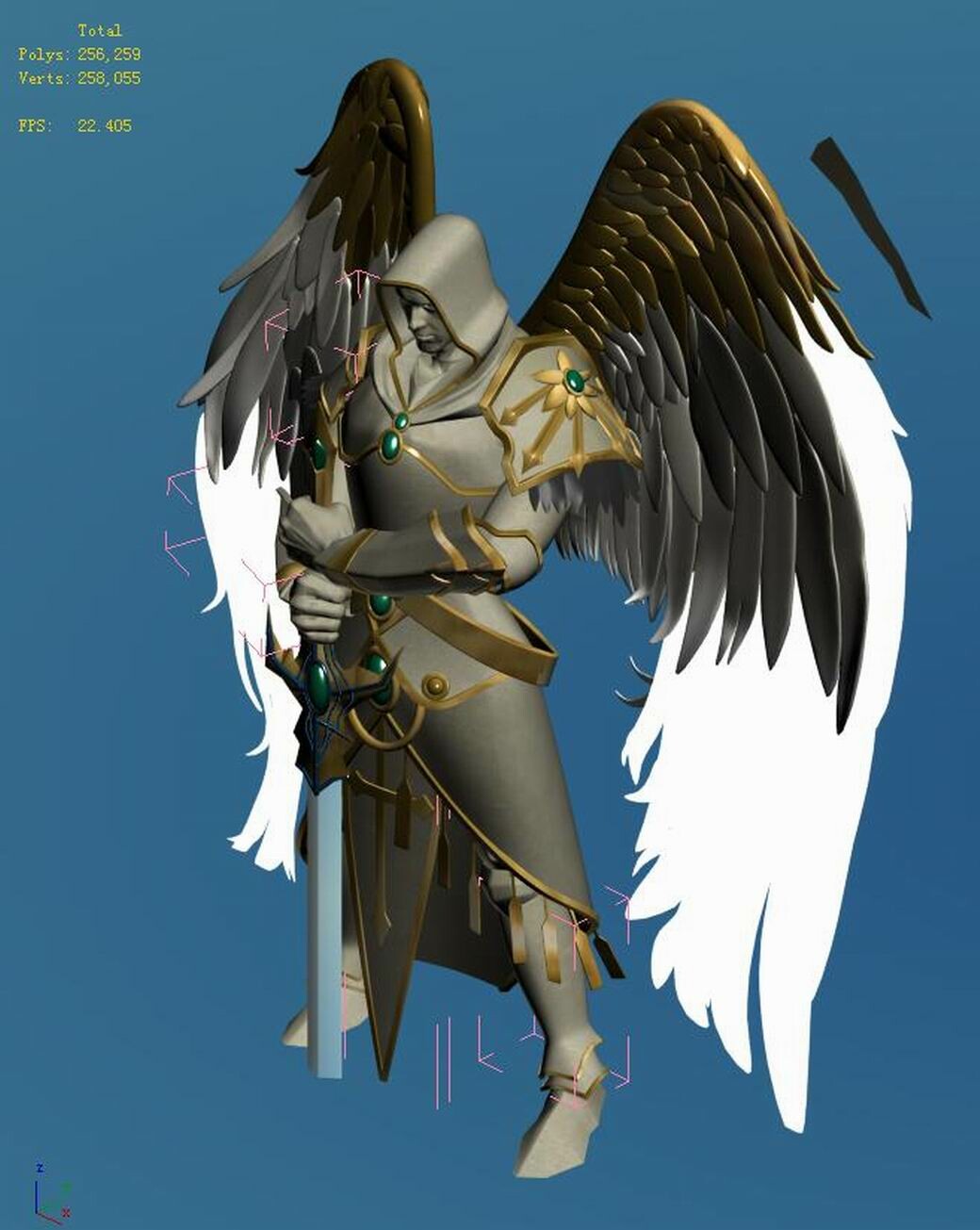 ArtStation - Seven angels altar - stone statue 01 | Game Assets