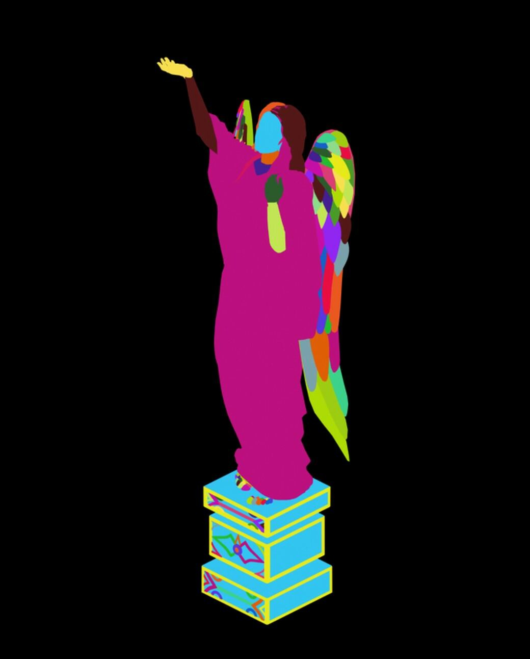 ArtStation - Seven angels altar - stone statue 02 | Game Assets