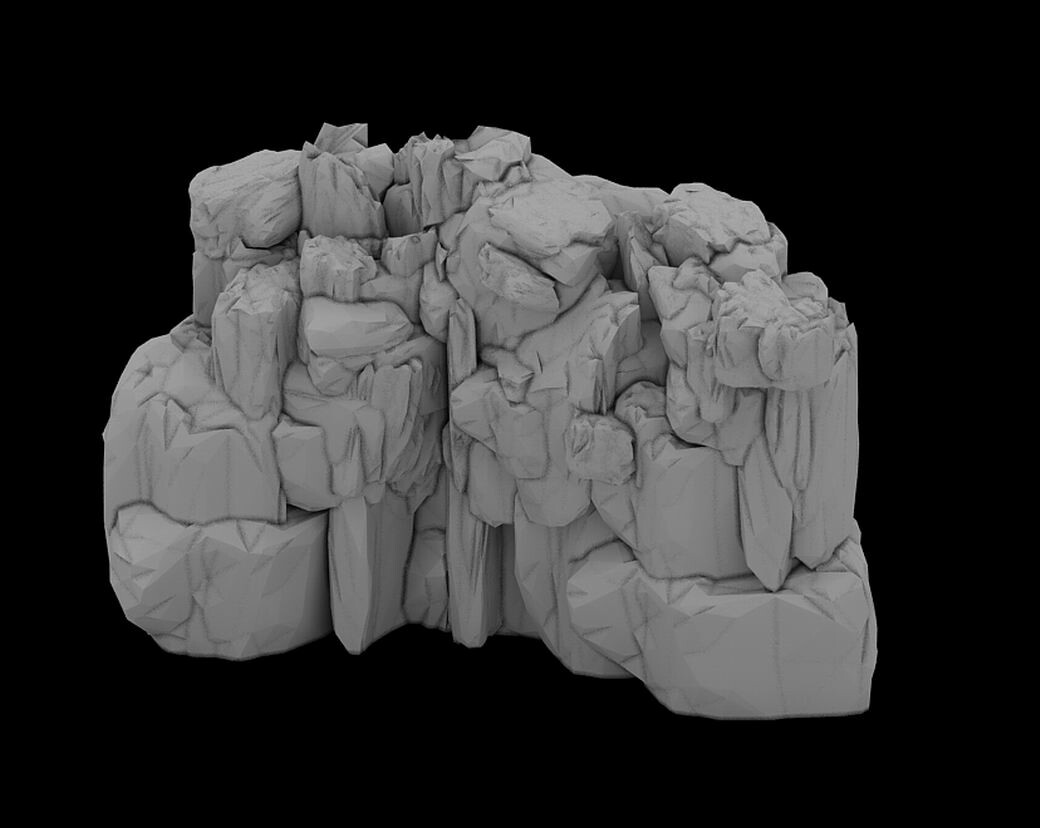 ArtStation - Mountain - Rock 034 | Game Assets