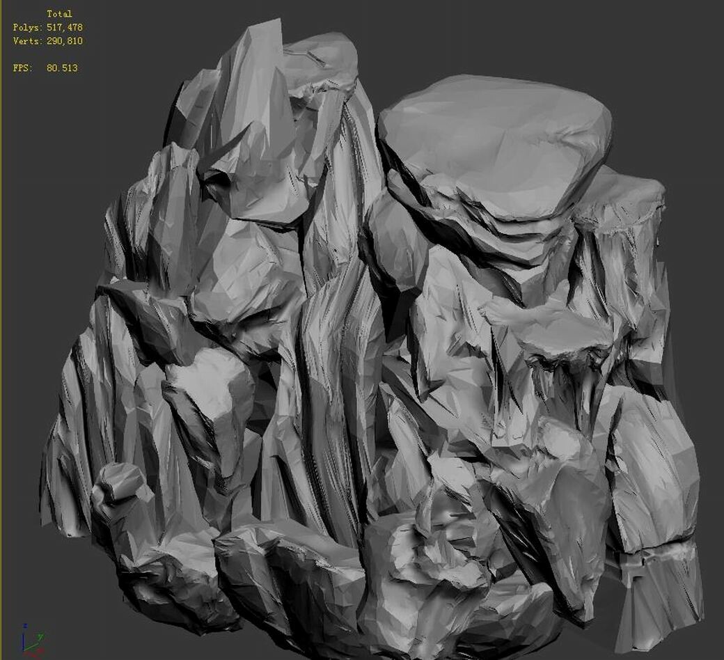 ArtStation - Mountain - Rock 036 | Game Assets