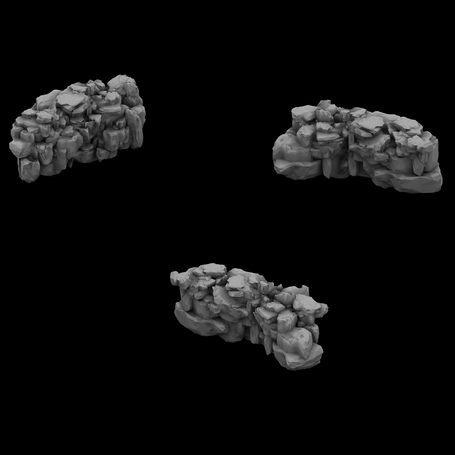 ArtStation - Mountain - Rock 037 | Game Assets