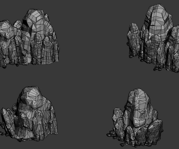 ArtStation - Mountain - Rock 038 | Game Assets