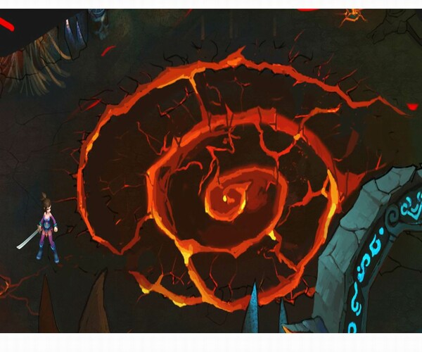 ArtStation - Mountain - spell circle magma platform 09 | Game Assets