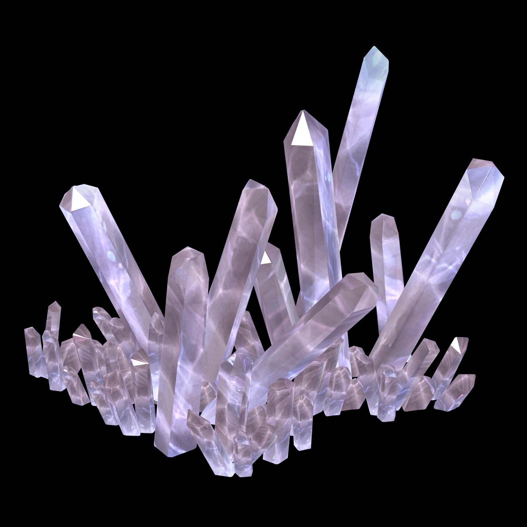 ArtStation - Crystal - White 01 | Game Assets