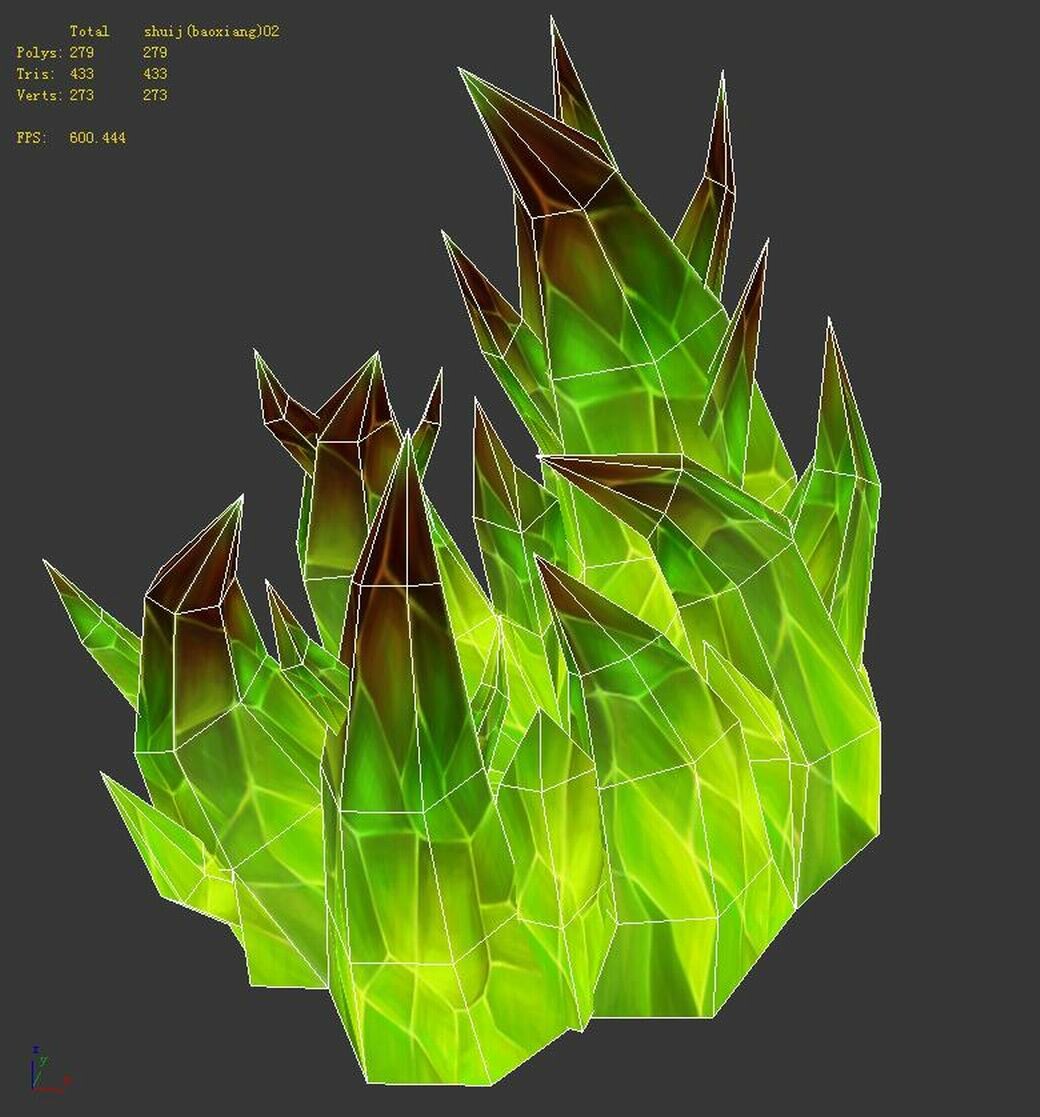 ArtStation - Crystal Swamp - Crystal Chest 02 | Game Assets