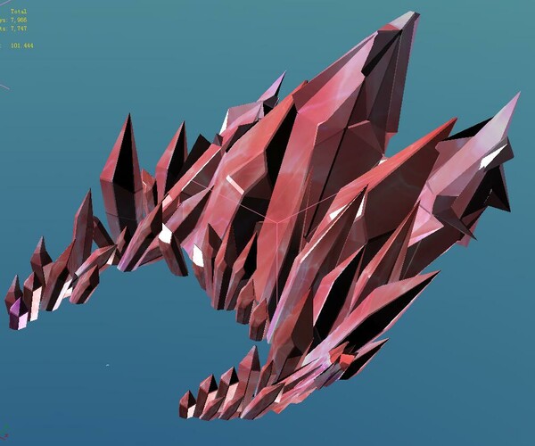 ArtStation - Crystal Swamp - Crystal - Red 01 | Game Assets