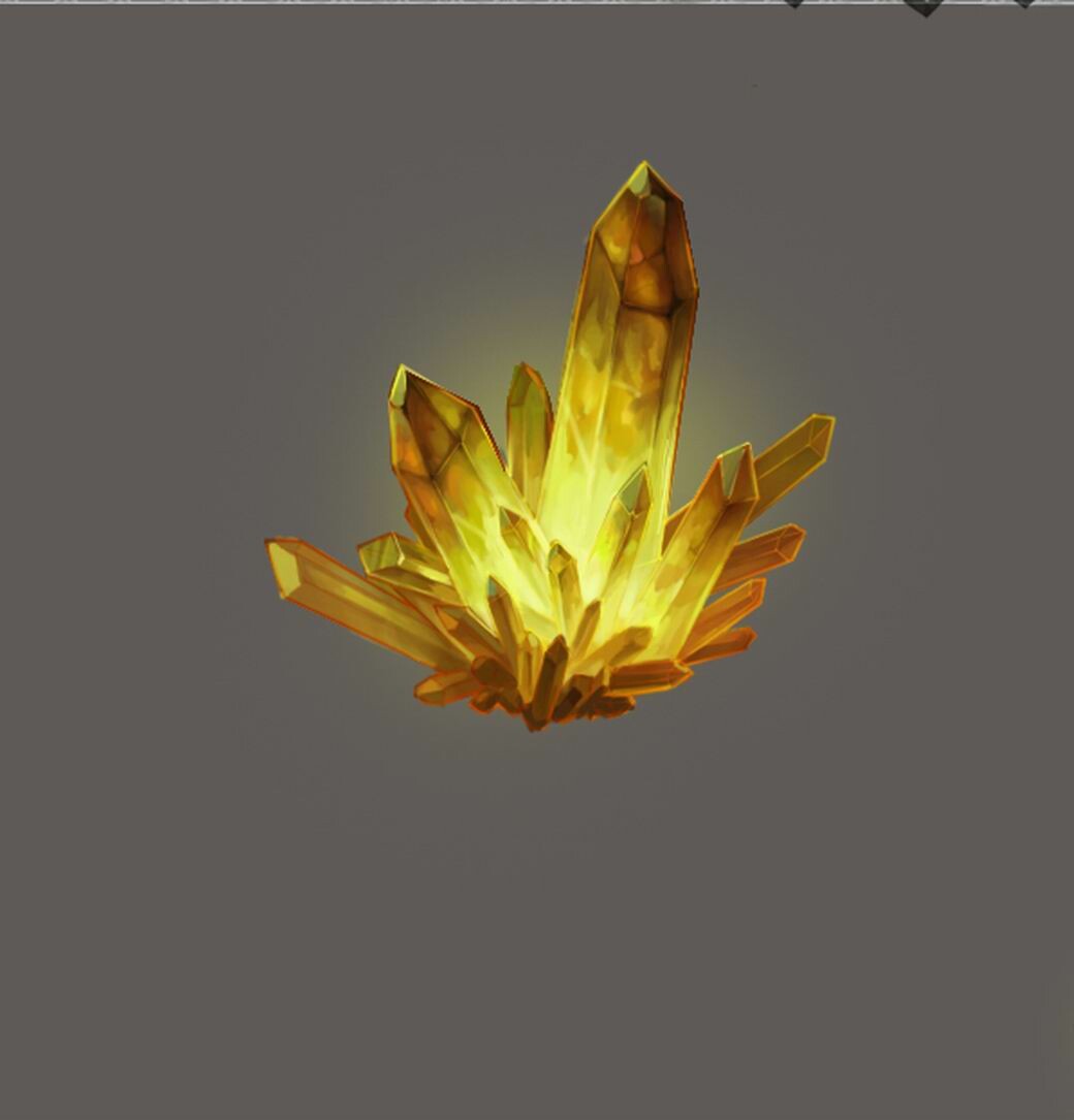 ArtStation - Crystal Swamp - Crystal - Yellow 01 | Game Assets