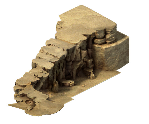 ArtStation - Death Desert - Stairway 01 | Game Assets