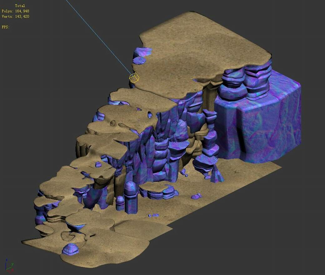 ArtStation - Death Desert - Stairway 01 | Game Assets