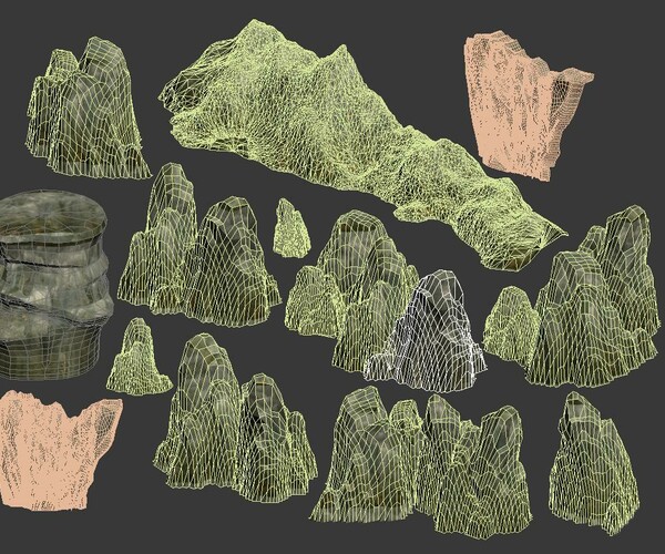 ArtStation - Journey to the West - Mountain Terrain | Game Assets