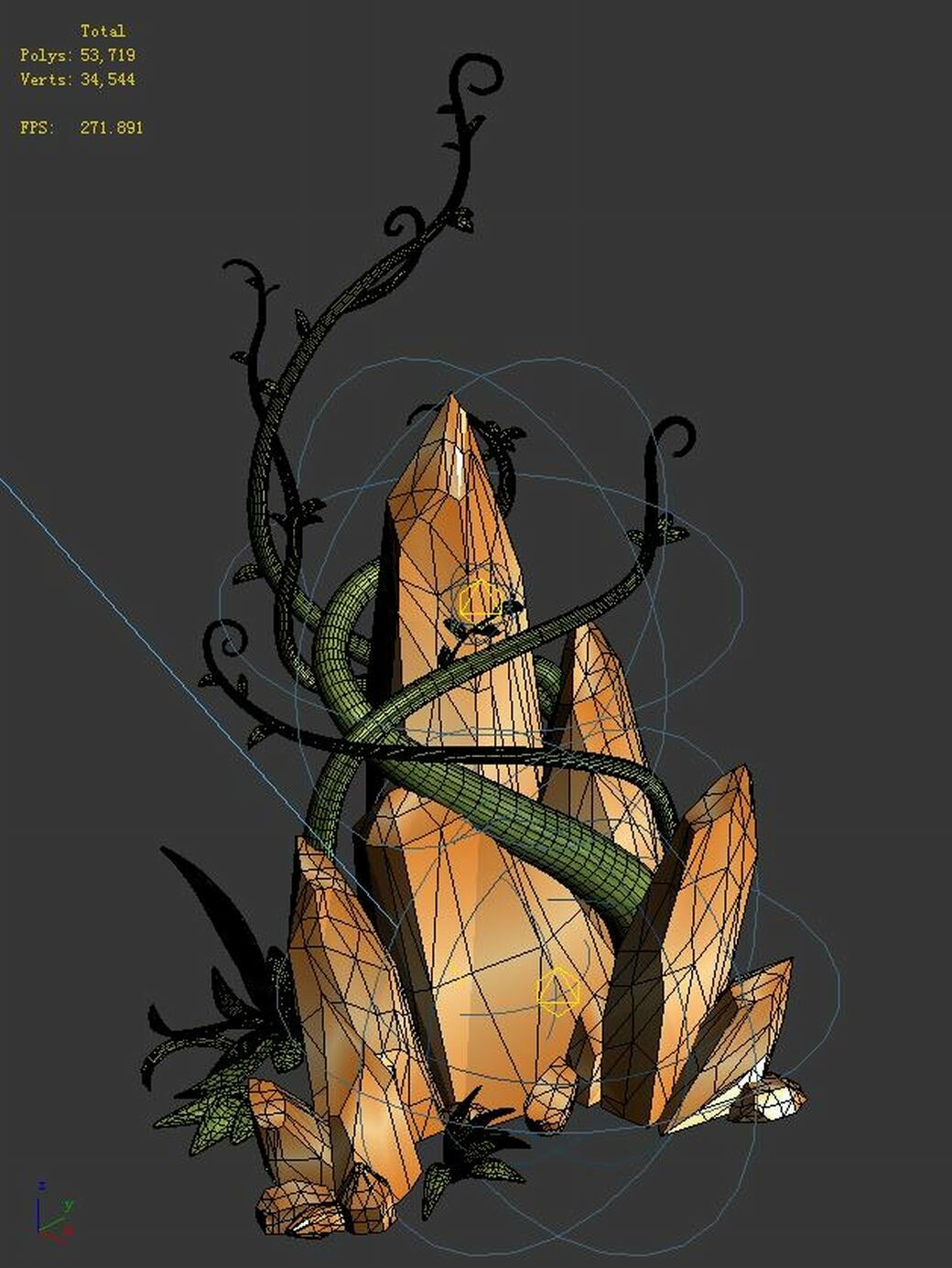 ArtStation - Vampire - Plant Crystal 01 | Game Assets