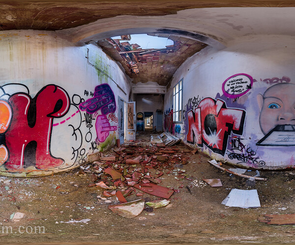 ArtStation - Graffiti Corridor 360x180 HDRI, UNCLIPPED, 16K resolution ...
