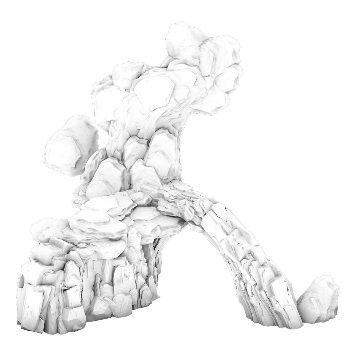 ArtStation - Realistic mountain shape - stone 02 | Game Assets