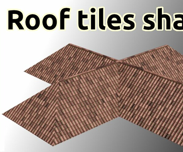 ArtStation - Roof tiles shader for Blender | Game Assets