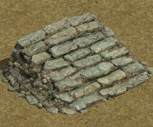 ArtStation - Field - stone steps 032 | Game Assets