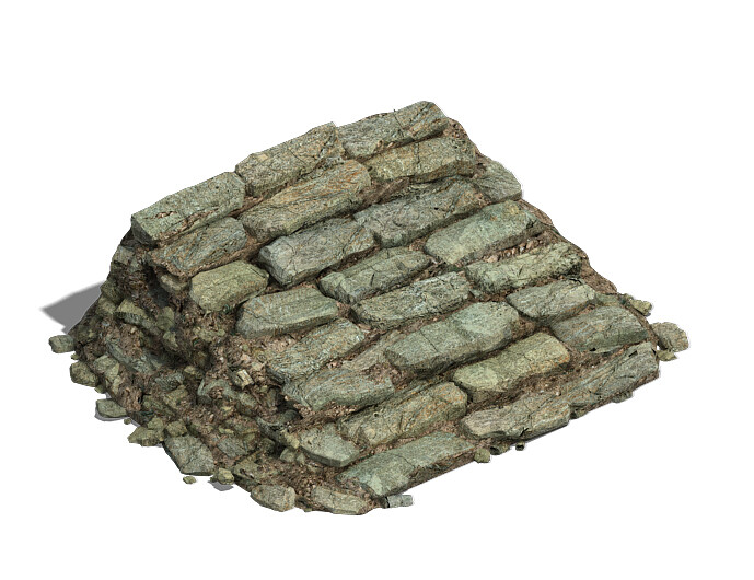 ArtStation - Field - stone steps 032 | Game Assets