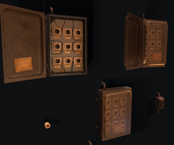 ArtStation - Fuse Box and Switch - PBR | Game Assets