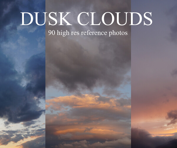 ArtStation - Dusk Clouds and Skies Photo pack | Resources