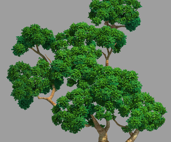 ArtStation - One hundred acres forest-tree 01 | Game Assets