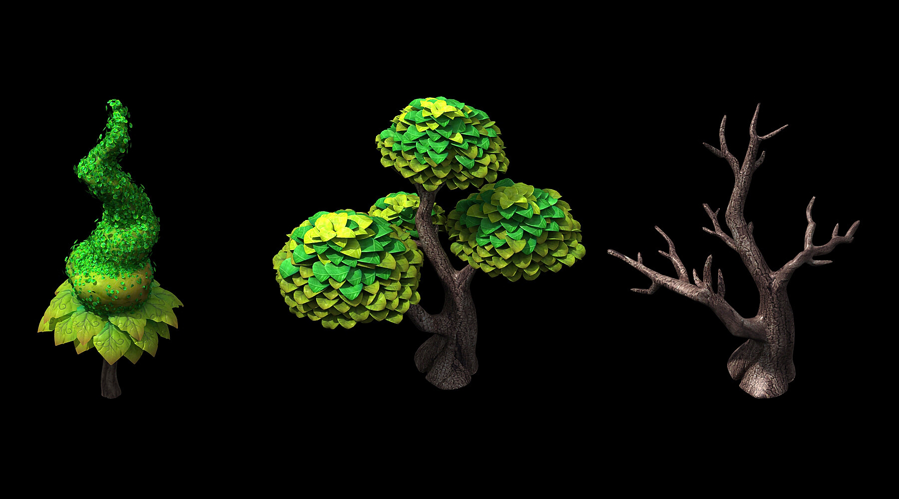 ArtStation - main city - tree combination 04 | Game Assets