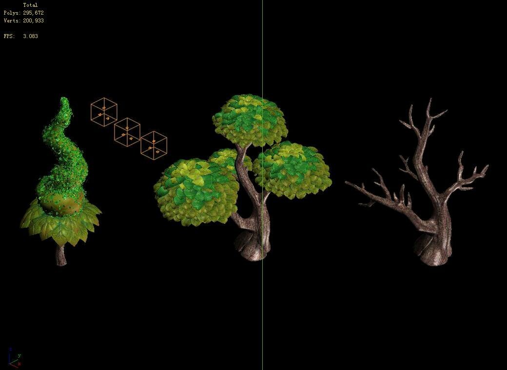 ArtStation - main city - tree combination 04 | Game Assets