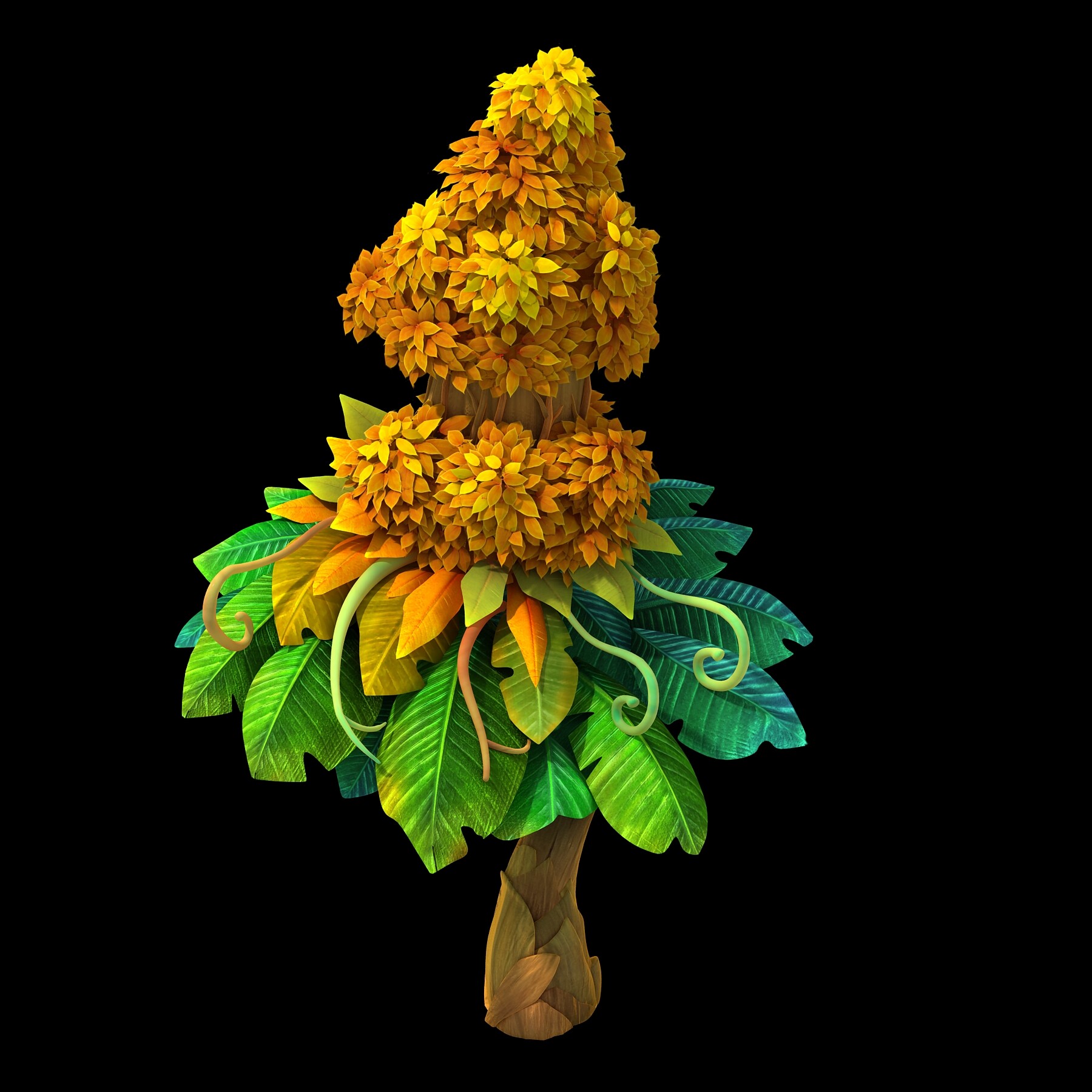 ArtStation - main city - tree combination 05 | Game Assets