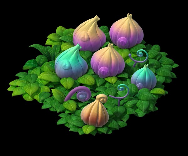 ArtStation - main city - plant combination 01 | Game Assets