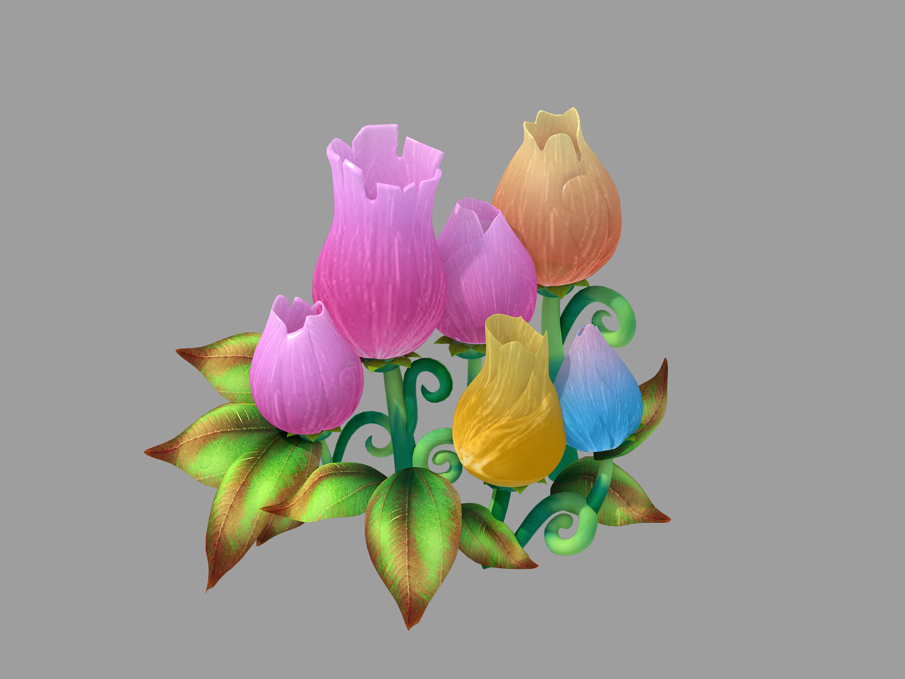 ArtStation - Main City - Flora 02 | Game Assets