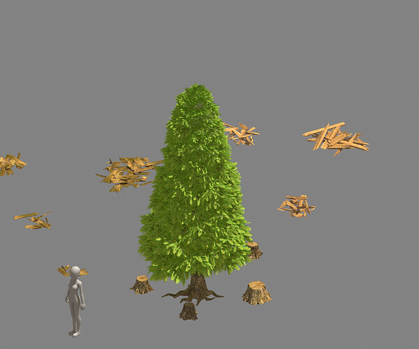 ArtStation - Lumberyard - Pine Tree 02 | Game Assets