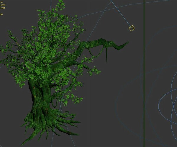ArtStation - Fernnor Tree Cave - Left Tree 01 | Game Assets