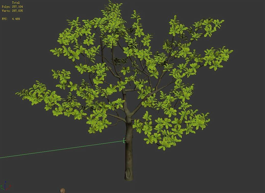 ArtStation - Many leaves - tree 32 | Game Assets