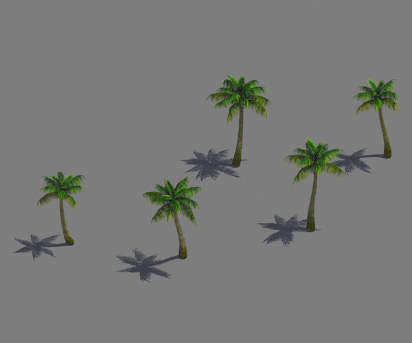 ArtStation - Tropical Plant - Coconut Tree 03 | Game Assets