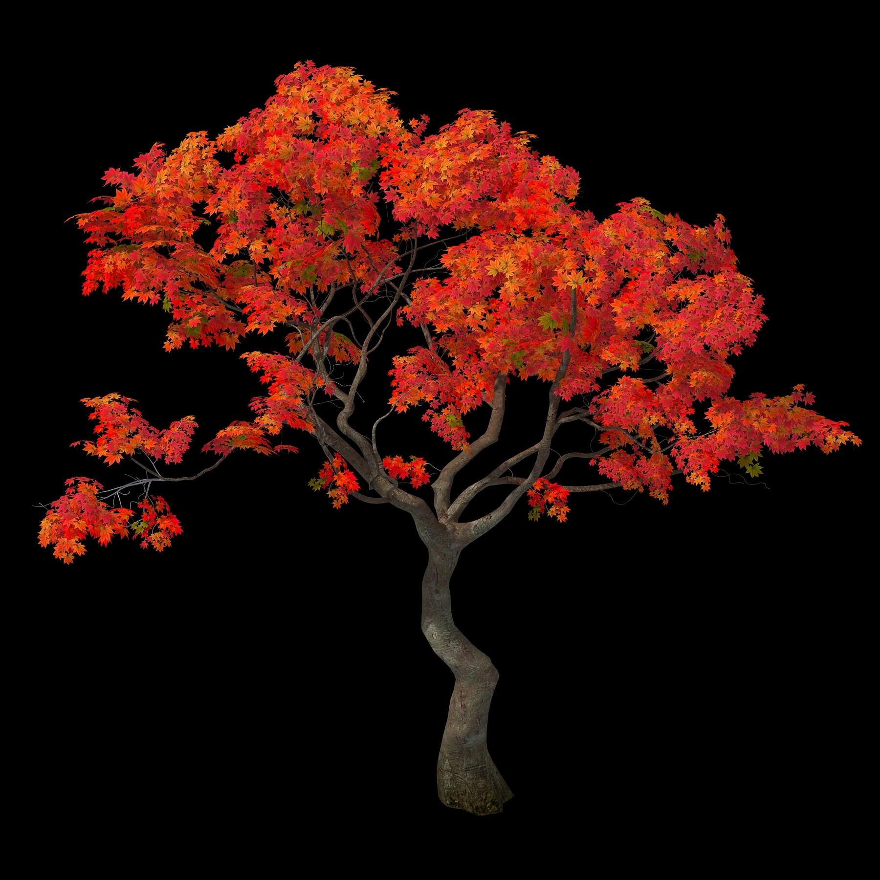 ArtStation - Forest - Red Tree 01 | Game Assets