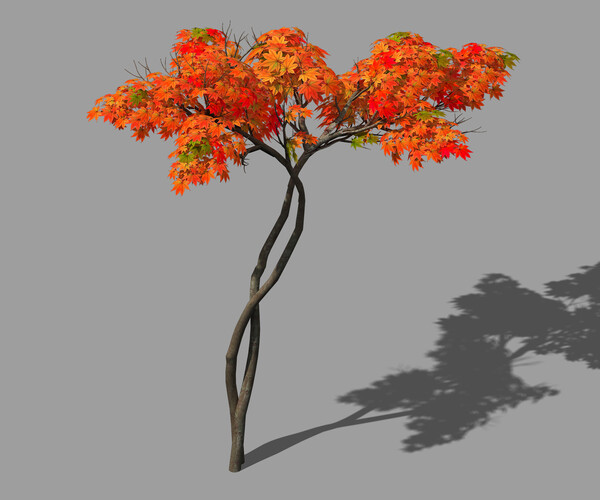 ArtStation - Forest - Red Tree 04 | Game Assets