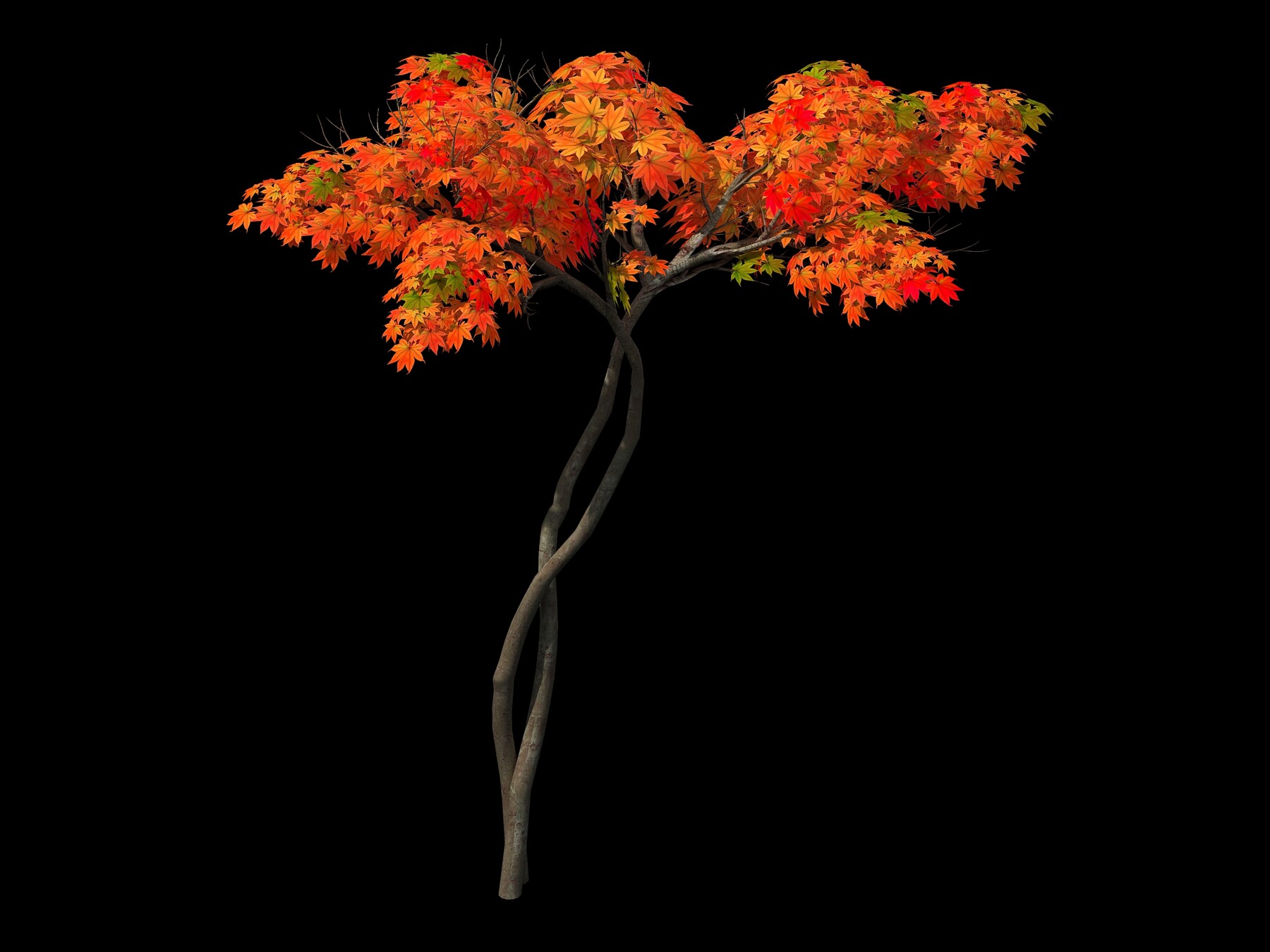 ArtStation - Forest - Red Tree 04 | Game Assets
