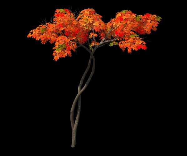 ArtStation - Forest - Red Tree 04 | Game Assets